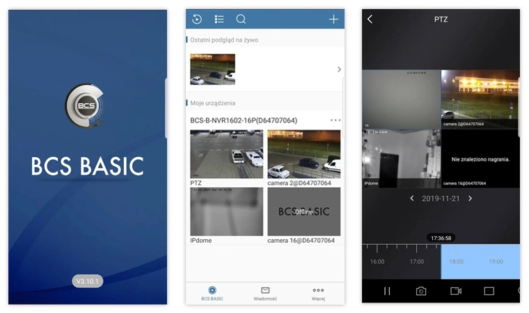 BCS BASIC - aplikacja do zarządzania kamerami i rejestratorami